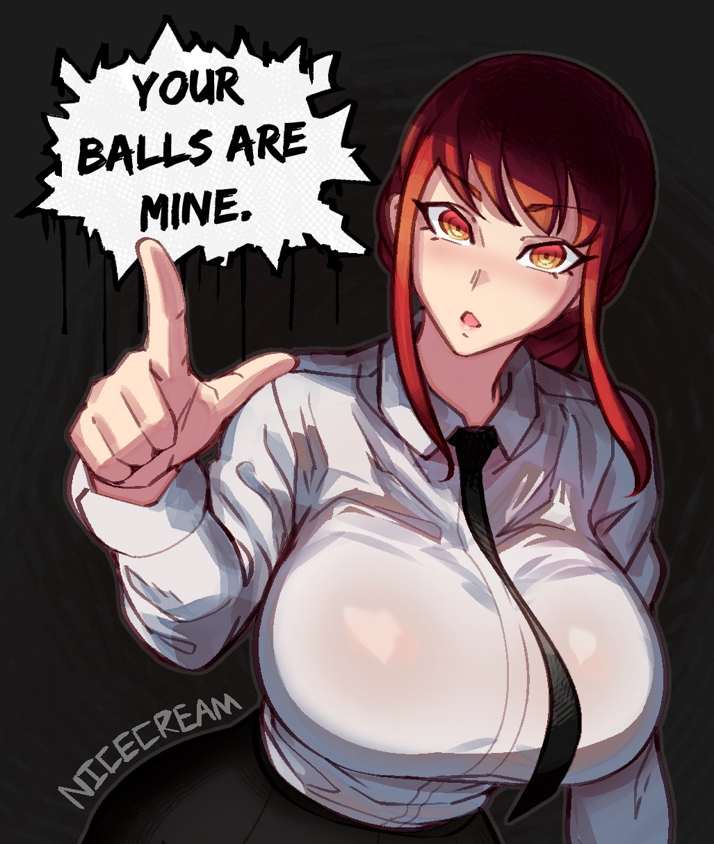 Rule 34 - 1girls Big Breasts Braid Braided Hair Breasts Busty Castration Threat Chainsaw Man ...