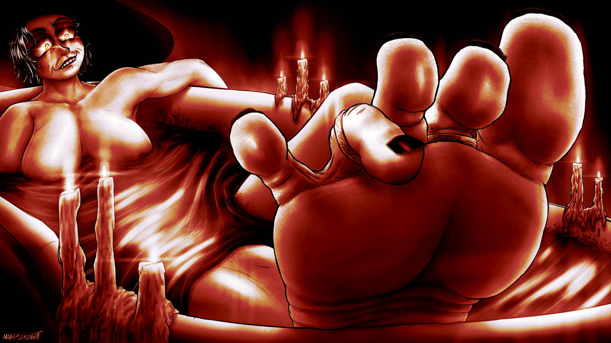 Rule 34 - 1girls 5 Toes Alcina Dimitrescu Background Bare Legs Barefoot Bathtub Big Boobs Big ...