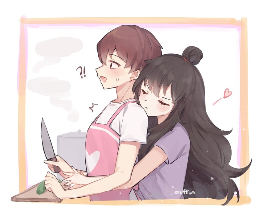 Rule 34 - 1boy 1girls Apron Cooking Female Library Of Ruina Lowell (library Of Ruina) Male Wife ...